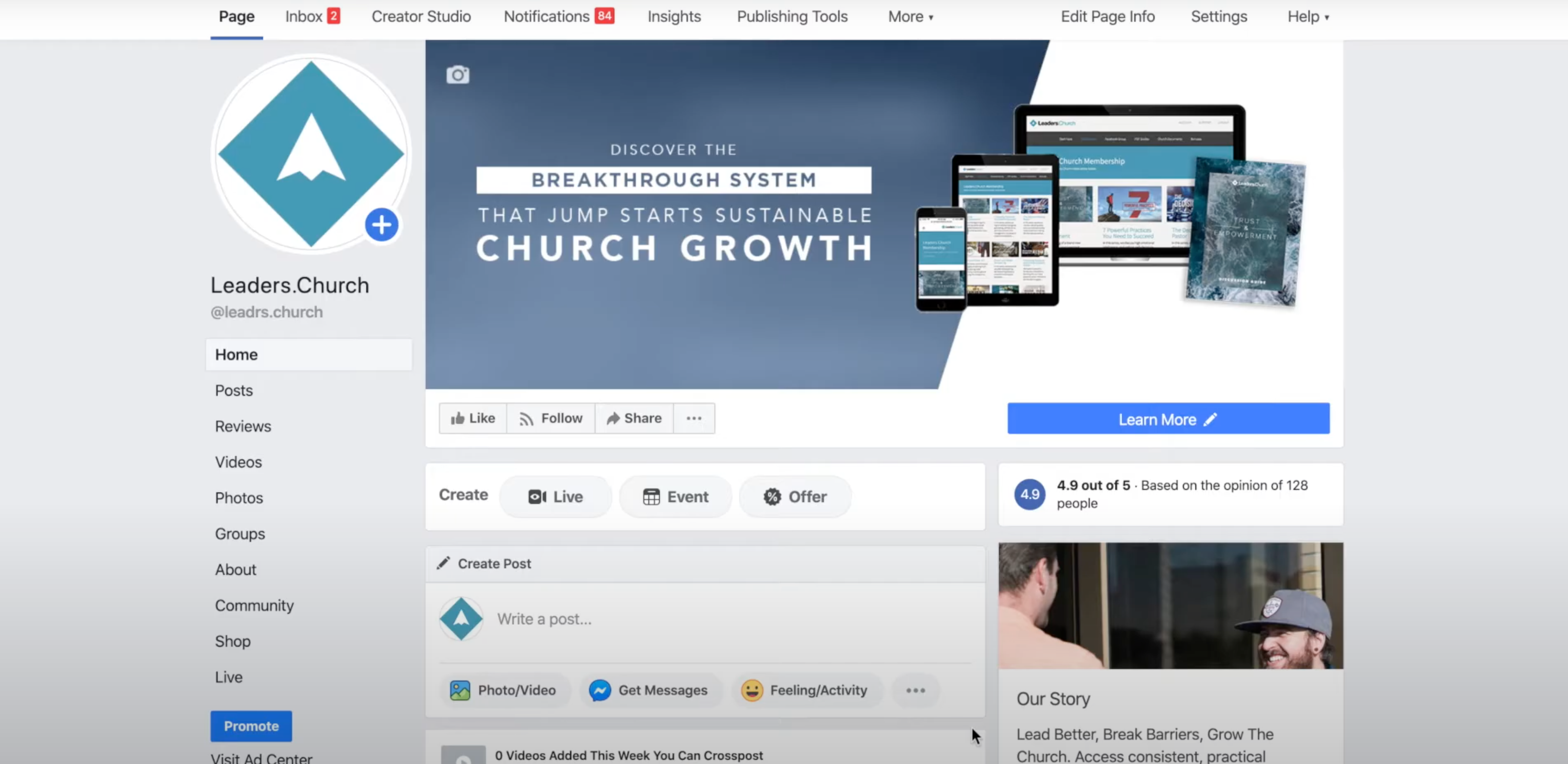 How to Post a Church Service Video on Facebook - Leaders.Church